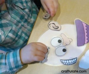 Face Parts Game – with free printable – Craftulate