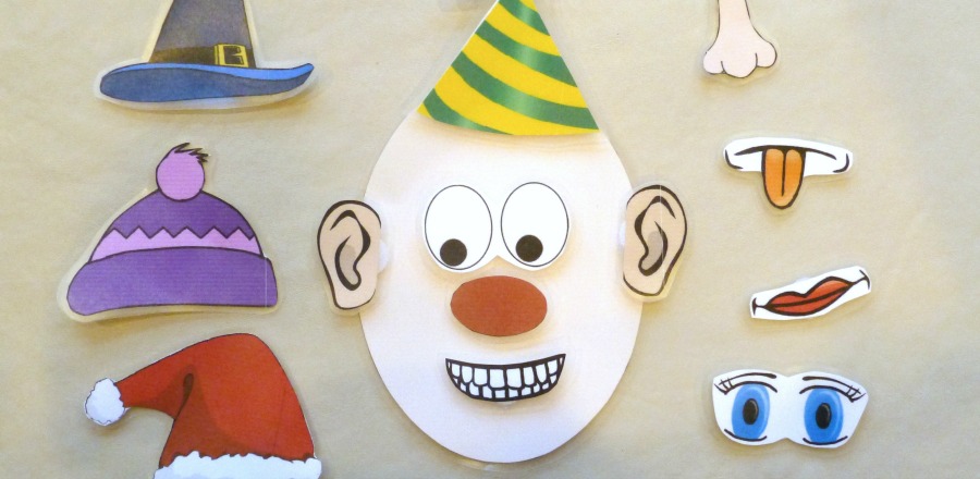 Face Parts Game - with free printable - Craftulate