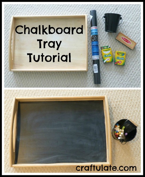 Chalkboard Tray Tutorial - Craftulate
