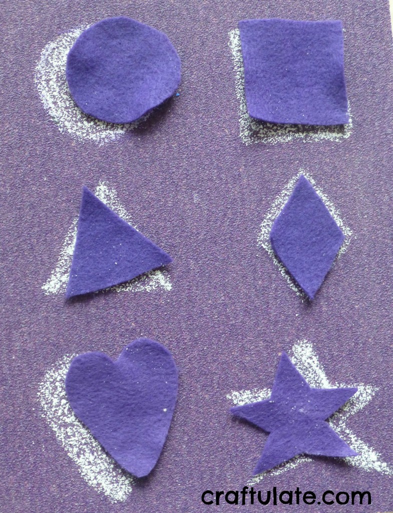 Sandpaper and Felt Shape Match Board - Craftulate