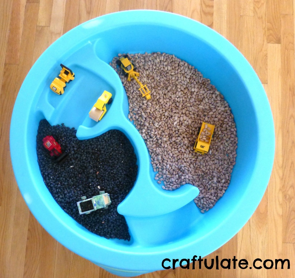 Dried Bean Sensory Table for Kids