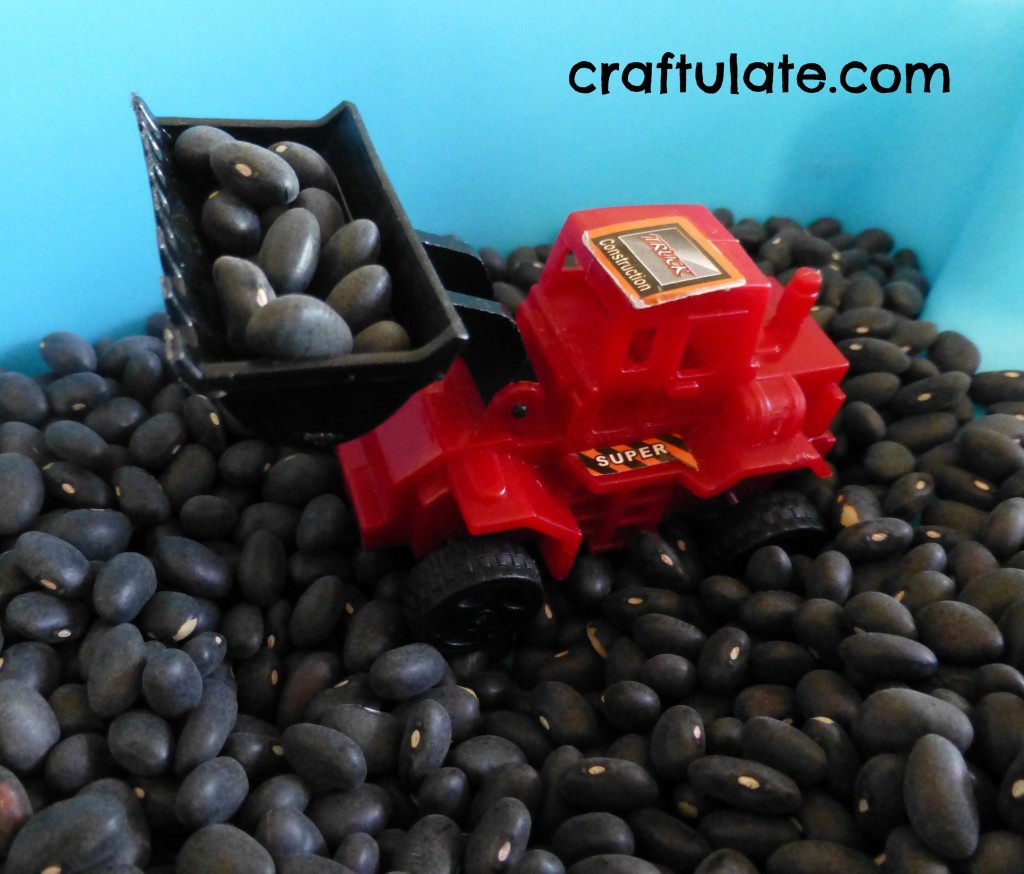 Dried Bean Sensory Table for Kids