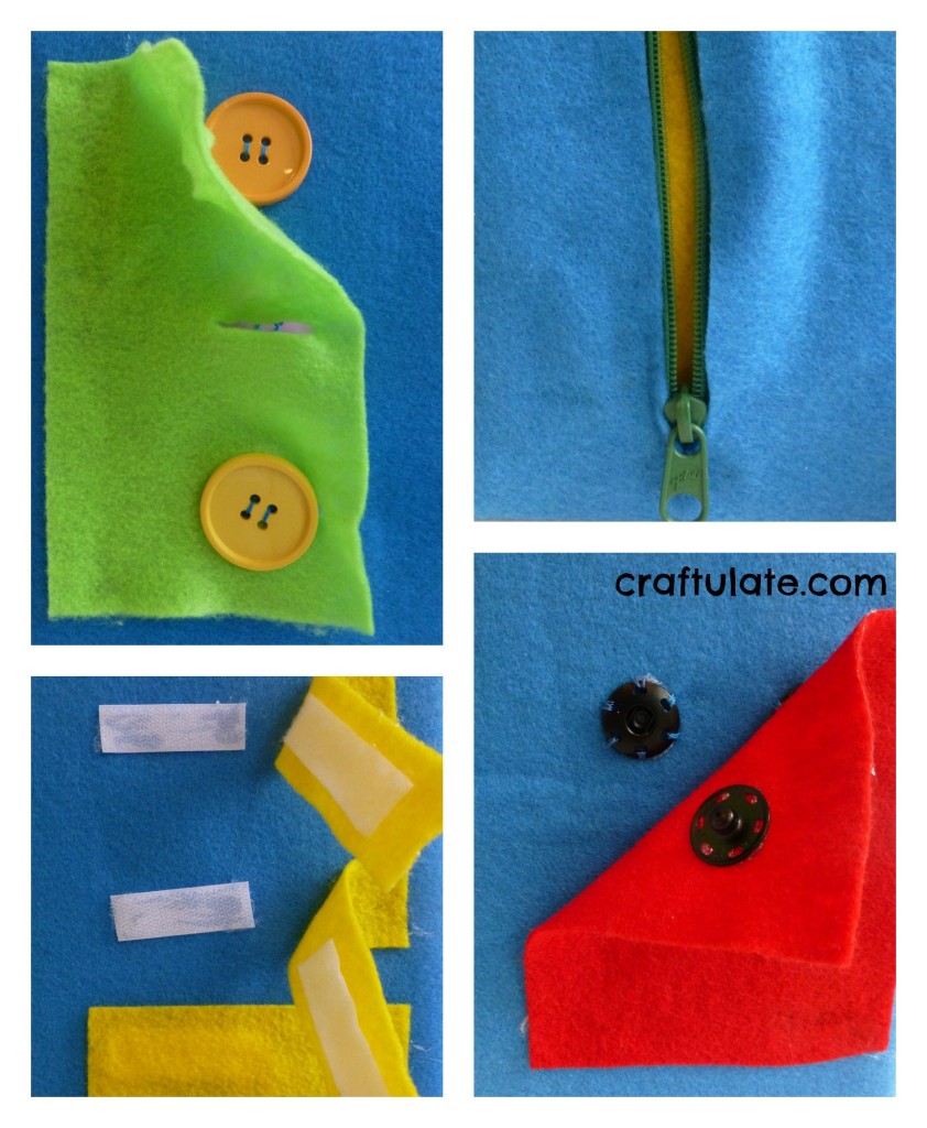 Fine Motor Clothes Fastenings Board - Craftulate
