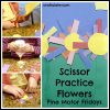 Scissor Practice Flowers – Craftulate