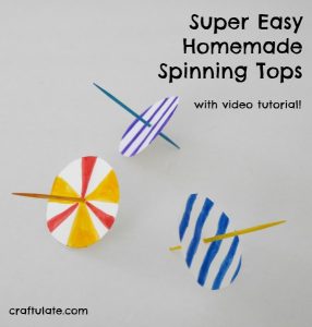 Super Easy Homemade Spinning Tops – Craftulate