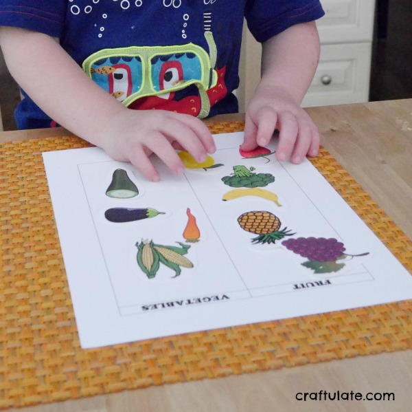 Fruit or Vegetable Game for Kids - Craftulate