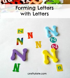Forming Letters with Letters – Craftulate