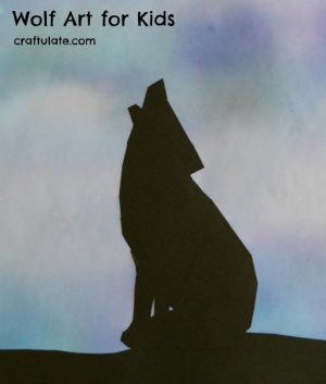 Wolf Art for Kids – Craftulate