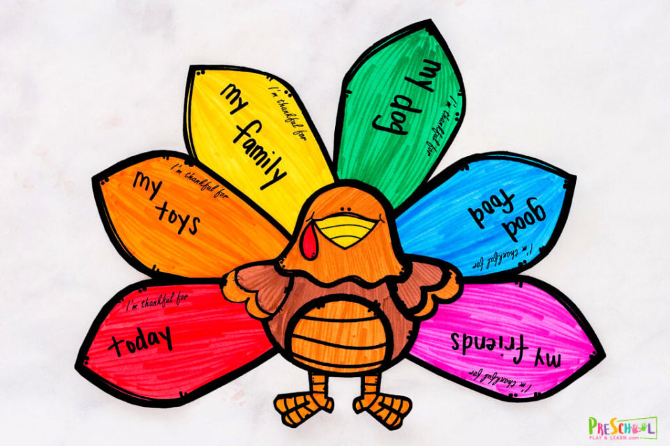 25 Printable Thanksgiving Crafts for Kids - Craftulate