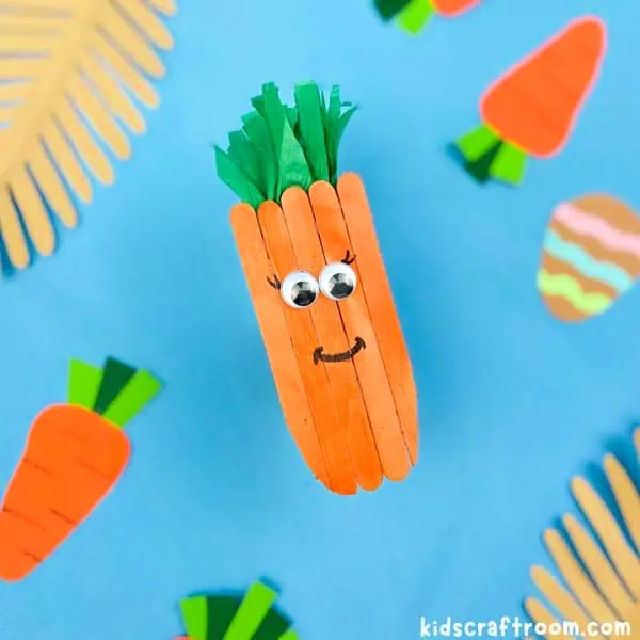 15 Easy Carrot Crafts for Kids - Craftulate