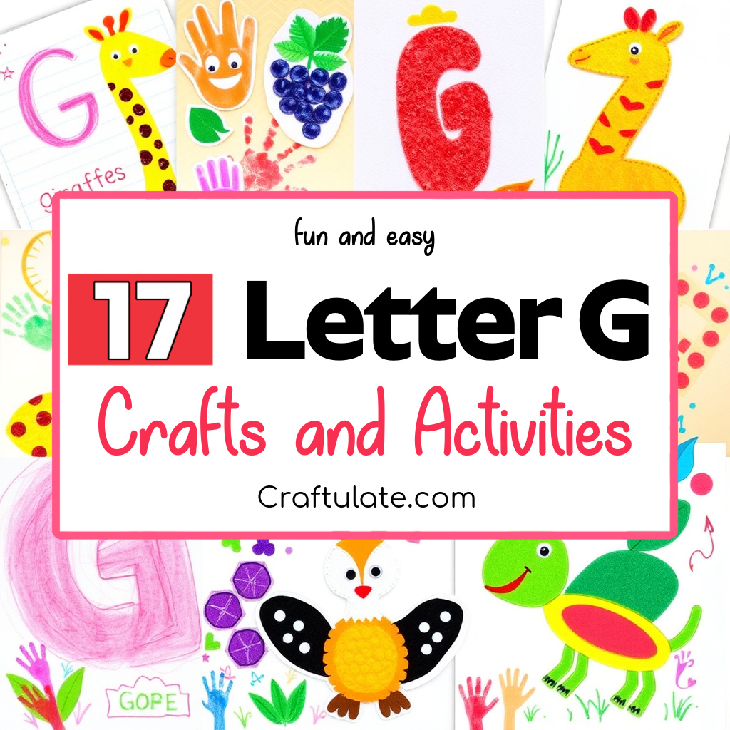 17 Letter G Crafts and Activities for Preschoolers - Craftulate
