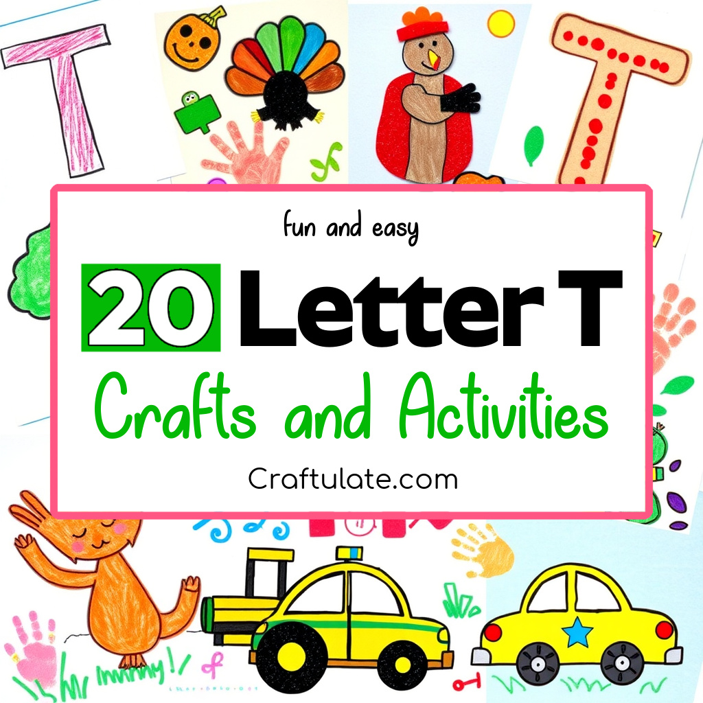 20 Letter T Crafts and Activities for Preschoolers - Craftulate