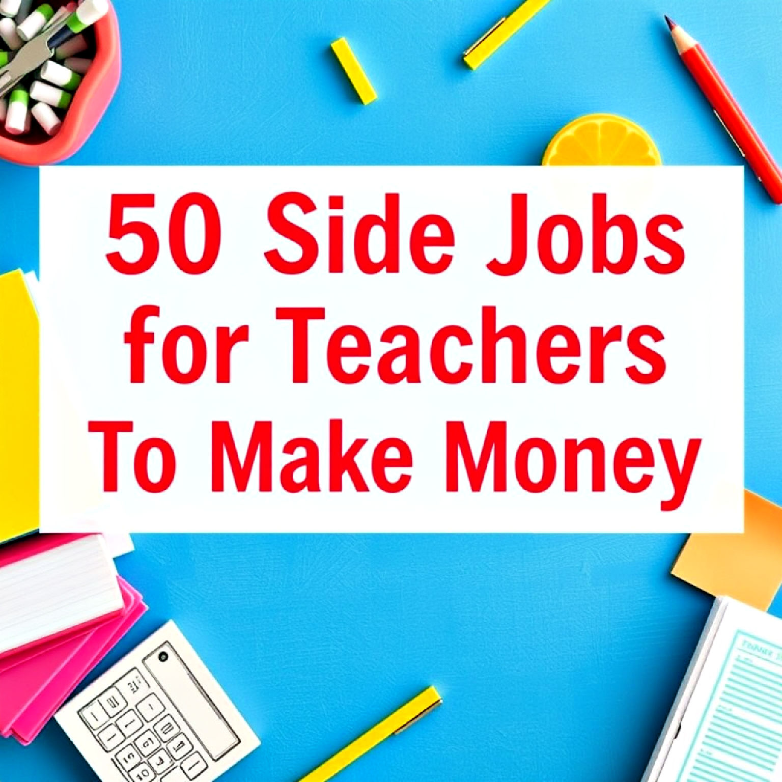 50 Easy Side Jobs for Teachers To Make Extra Money - Craftulate