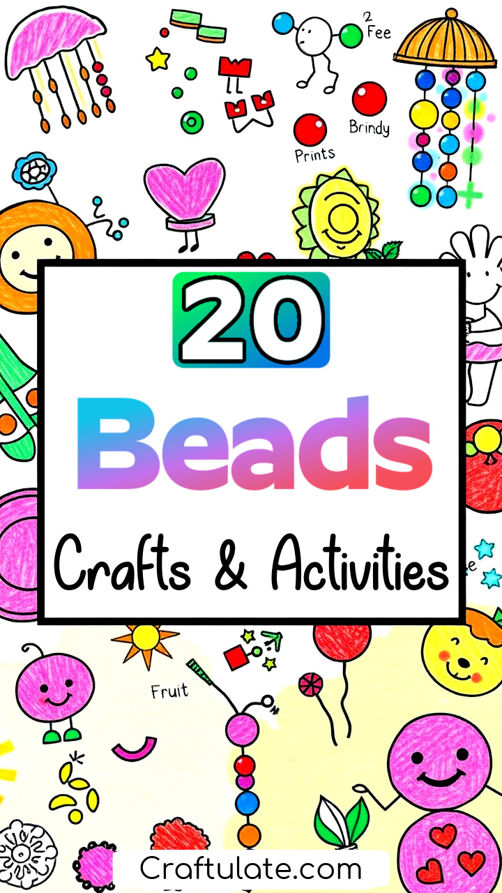 20 Bead Crafts for Kids (Easy Bead Art Ideas) - Craftulate